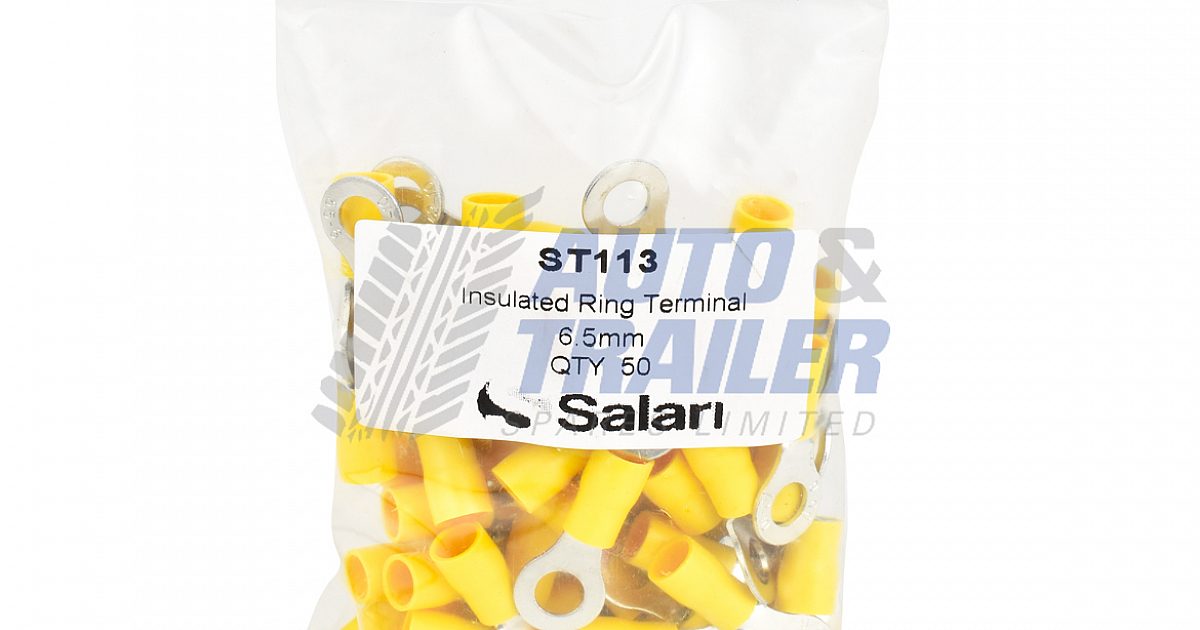 Yellow Eyelet Terminal 6.3mm | Auto & Trailer Spares Ltd, UK